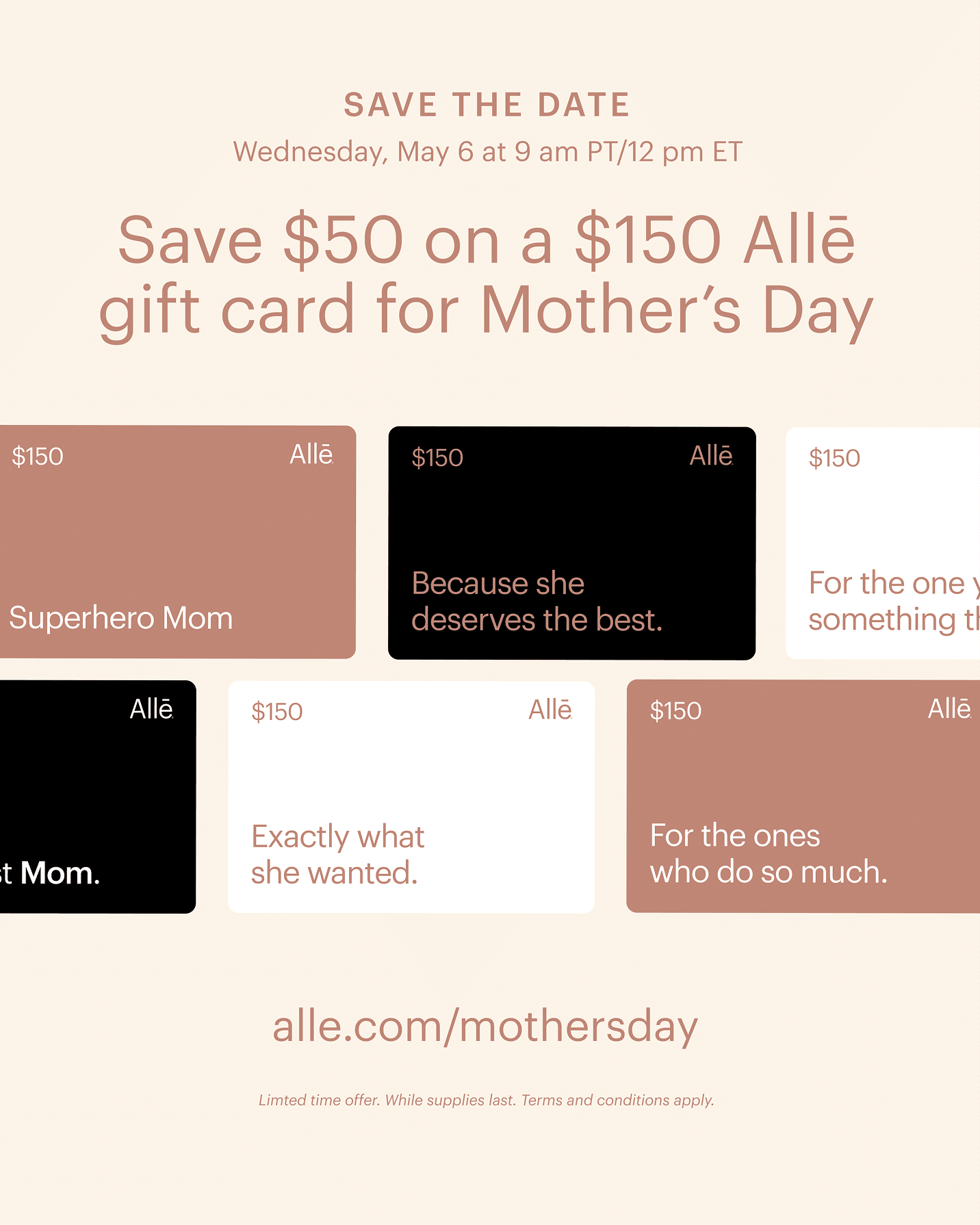 Alle Mother S Day Gift Card